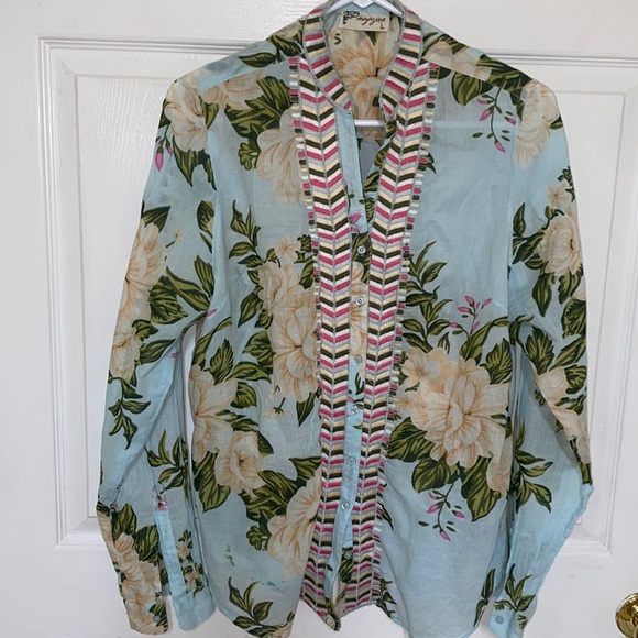 Tops | Vintage Floral Button Down Shirt | Poshmark